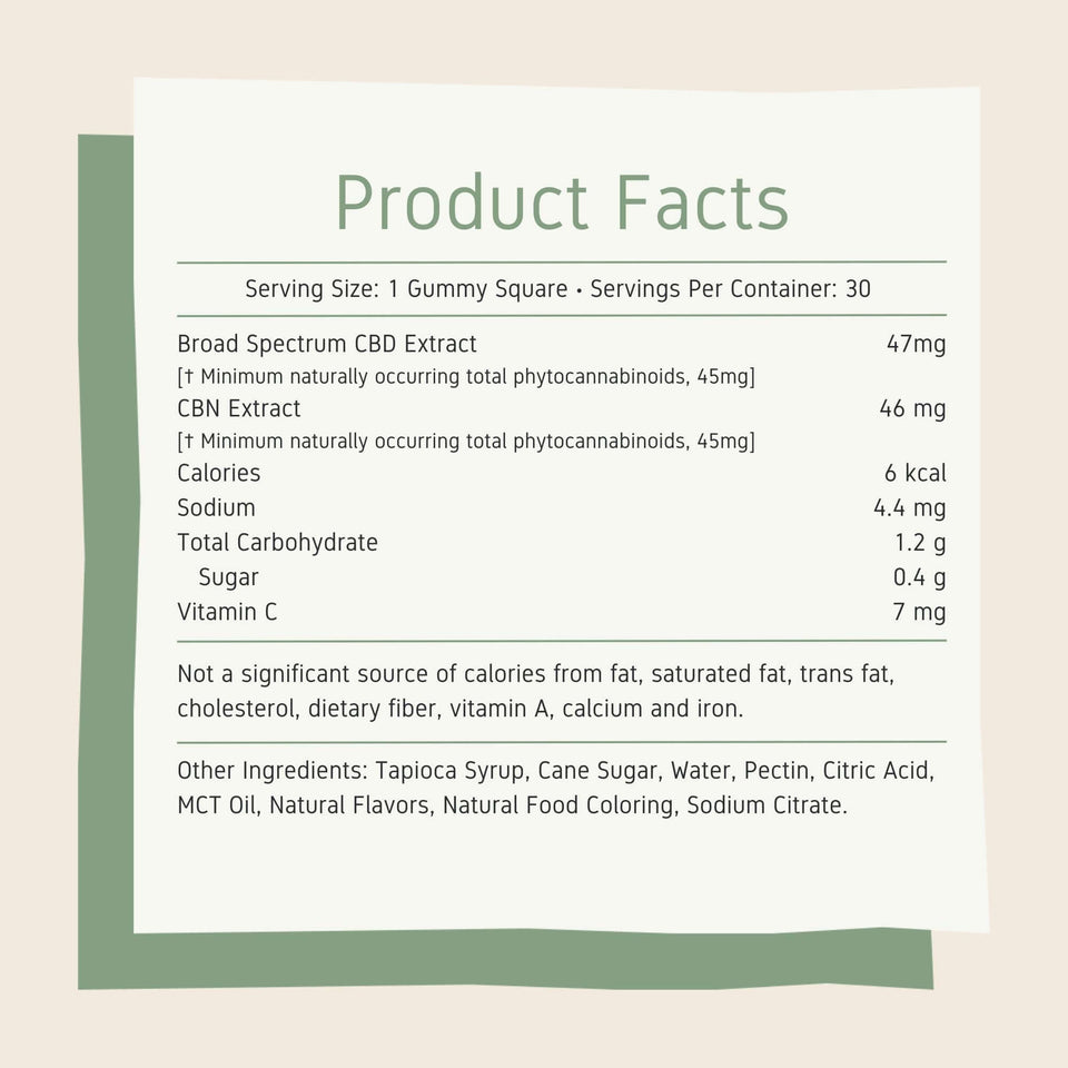 THC-Free CBN + CBD Gummies | CBN without THC