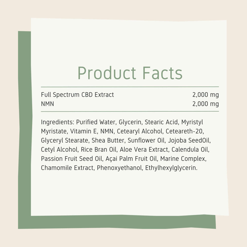 CBD + NMN Cellular Repair Serum | Full Spectrum 2000mg hemp