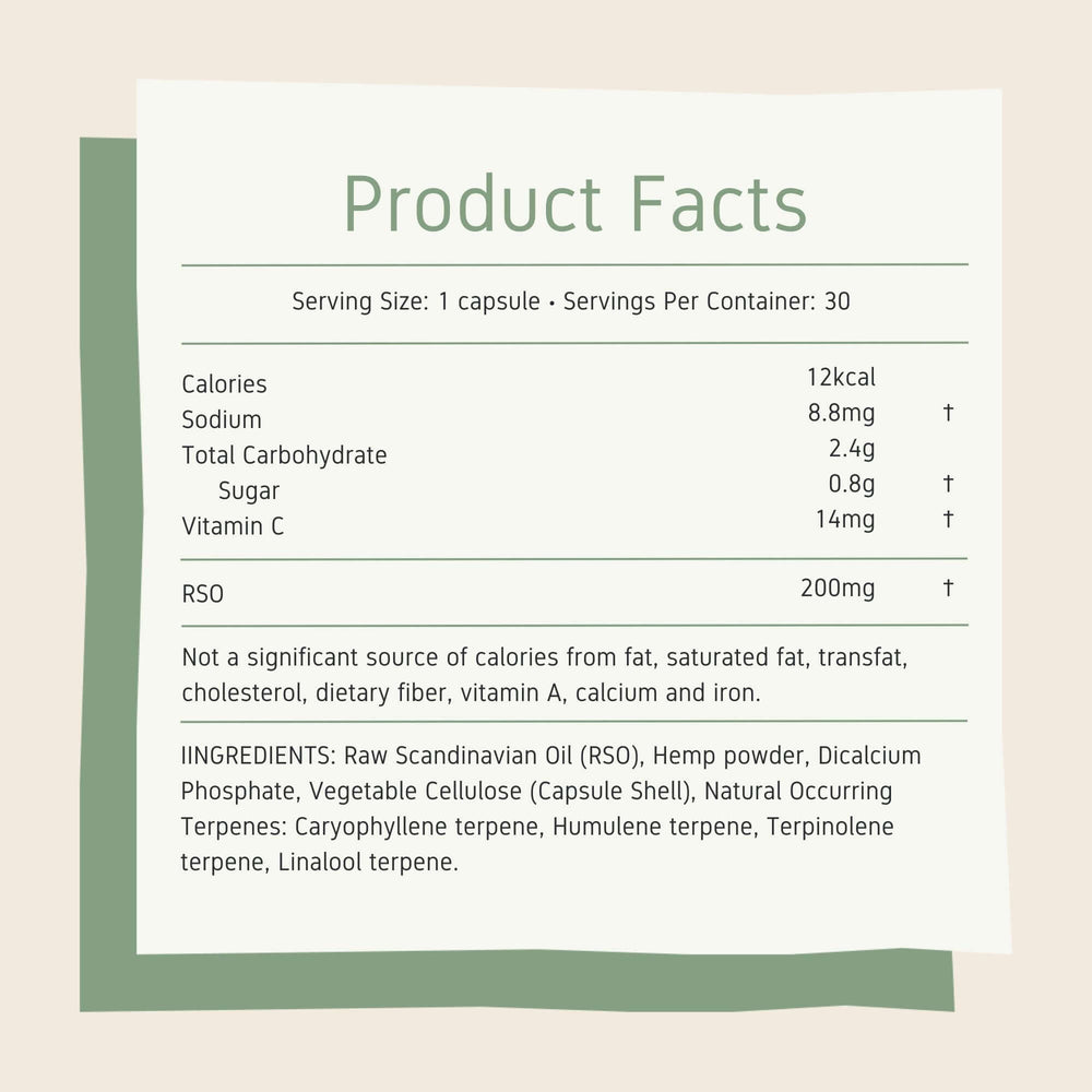 Buy RSO Capsules | 6000MG & Terpenes | Scandinavian Inspired